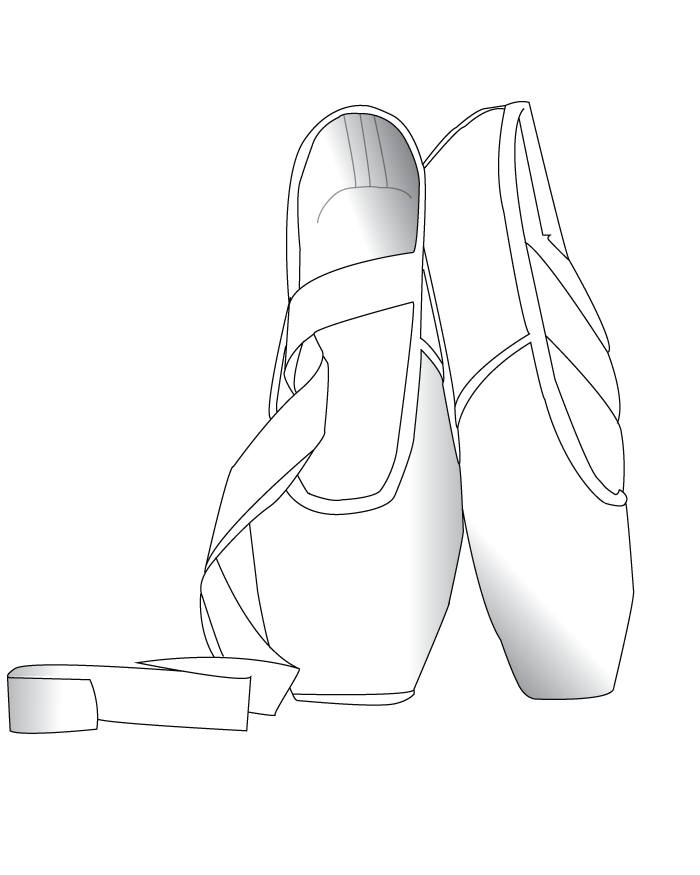 Pointe Shoes Coloring Pages